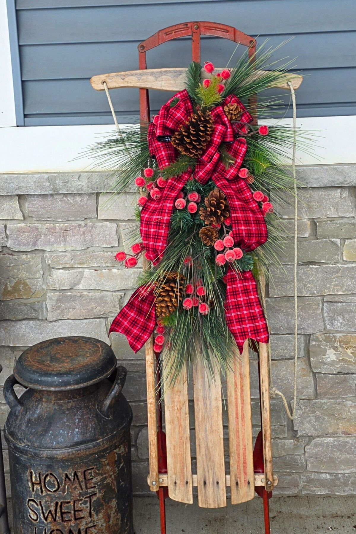 DIY Cozy Winter Swag – Homemade Hydrangea